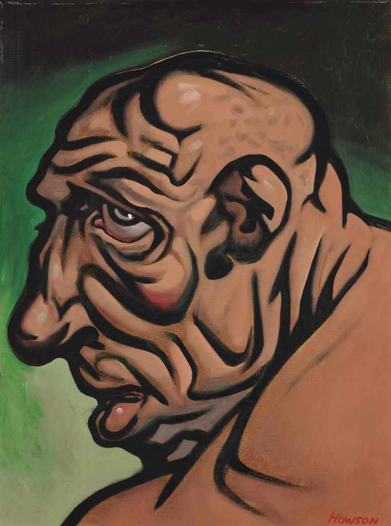 Peter Howson (London b. 1958) Self Portrait 'As a Broken Man' oil on ...