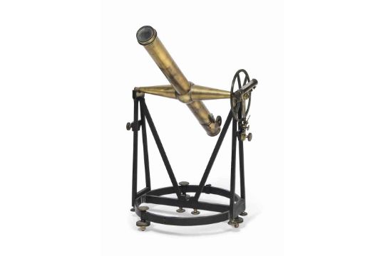 A TRANSIT TELESCOPE TROUGHTON & SIMMS, LATE 19TH CENTURY signed on ...