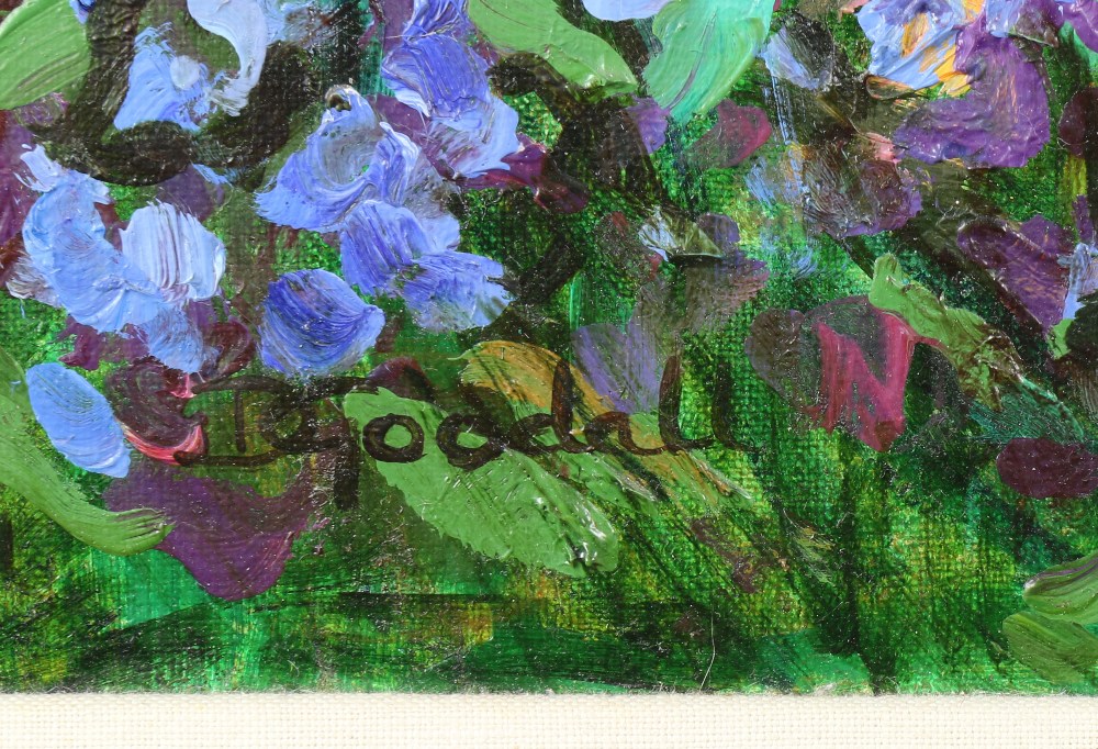 Dawn Goodall (American, 20th century), "Fields of Flowers," oil on ...