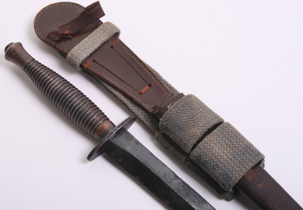 WW2 3rd Pattern Fairbairn Sykes FS Commando Knife complete with its ...