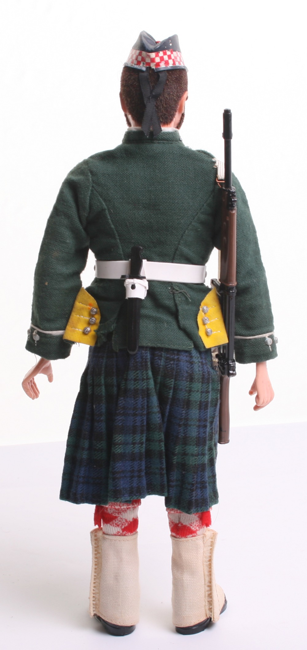 Palitoy vintage Action Man Argyll & Sutherland Highlander on black ...