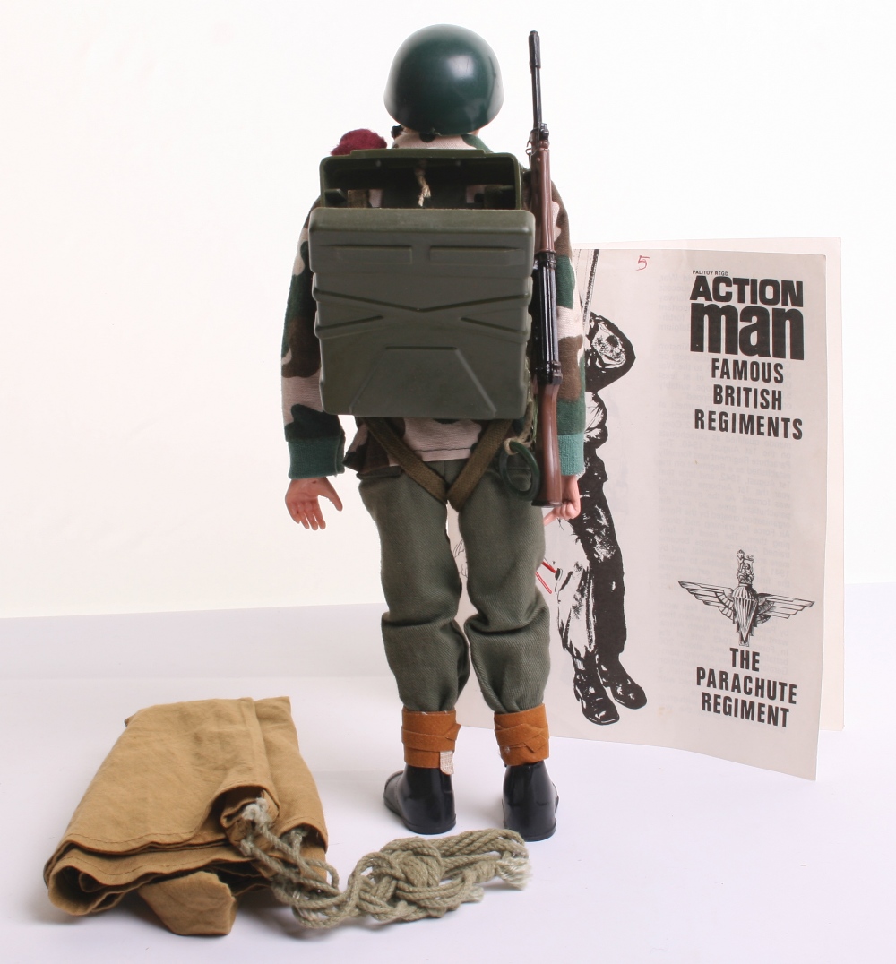 Scarce Palitoy vintage Action Man Parachute Regiment on blond flocked ...