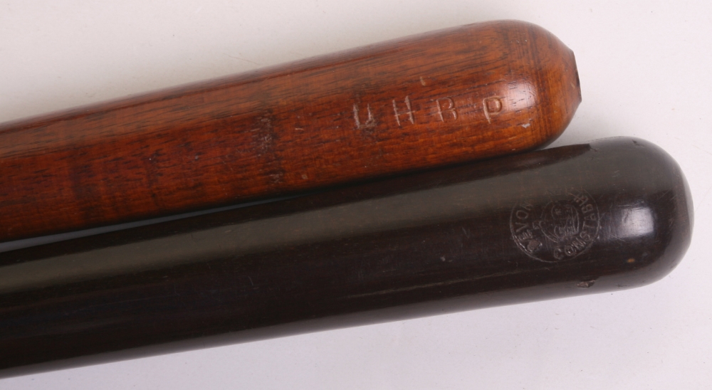 Devon Constabulary Wooden Police Truncheon,Turned wooden truncheon with ...