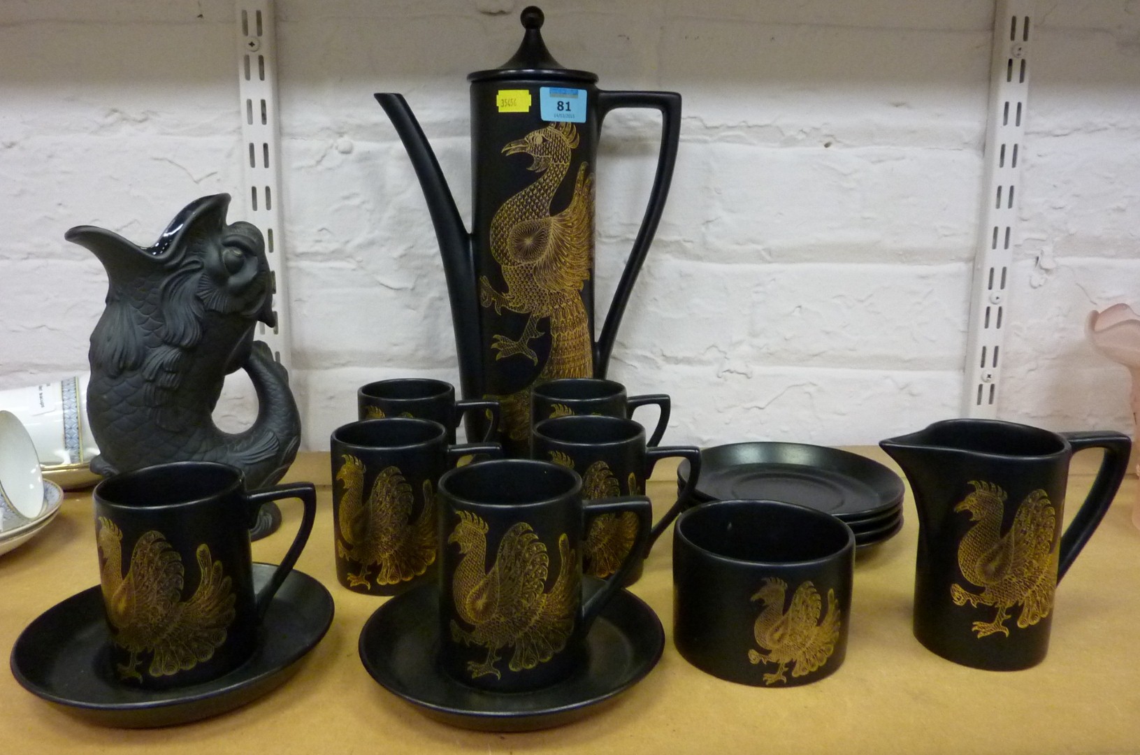 John Cuffley for Portmeirion Pottery 'Phoenix' coffee service and a ...