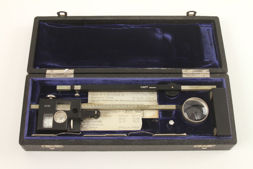 A planimeter by GEBROEDER HAFF Germany No 315 c/w instructions in orig ...