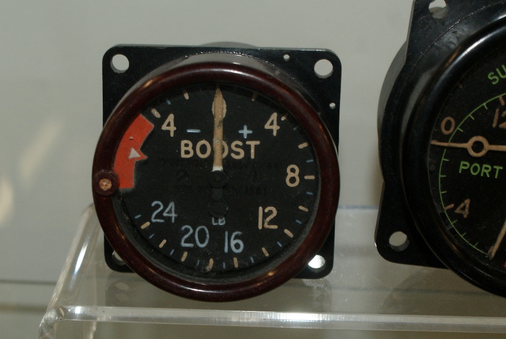 2 Spitfire Gauges including 24lb boost gauge fitted to the later ...
