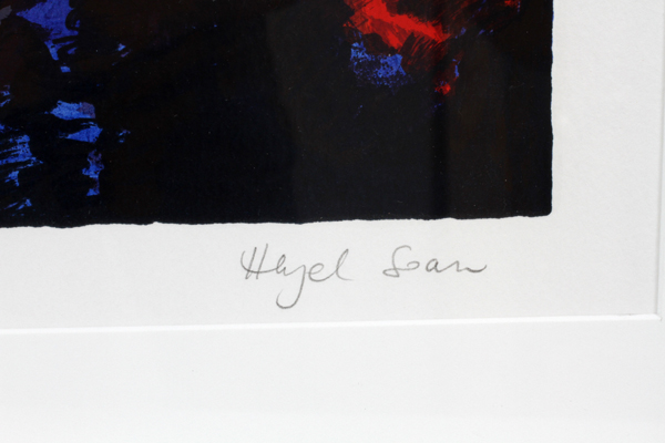 HAZEL SOAN LITHOGRAPH, H 31", L 24", "AQUA VENEZIA I": Hazel Soan ...