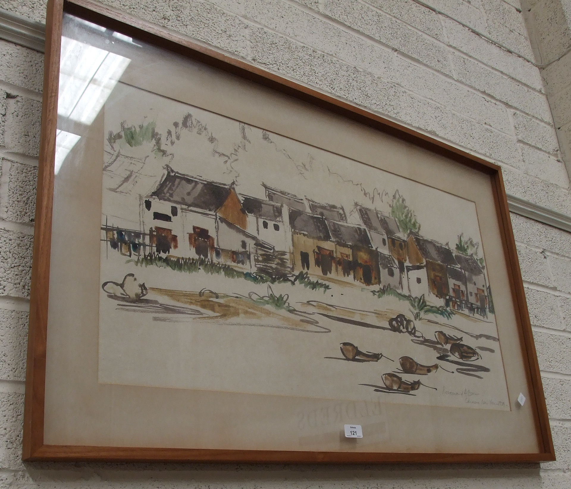 Rosamond A Brown, 'Chinese New Year 1974', a watercolour, signed ...