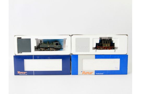 ROCO zwei Lokomotiven 63299 und 43337, Spur H0, Dampflok "Glaskasten ...