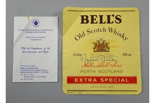 4.5 Litre Bottle of Bells Scotch Whisky, Promotional Stock Extra ...