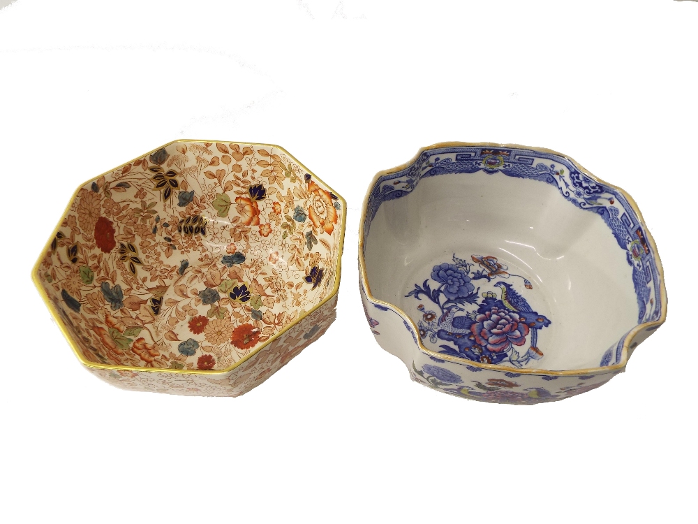 Masons Ironstone 'Bitter Sweet' octagonal fruit bowl, 9" diameter ...