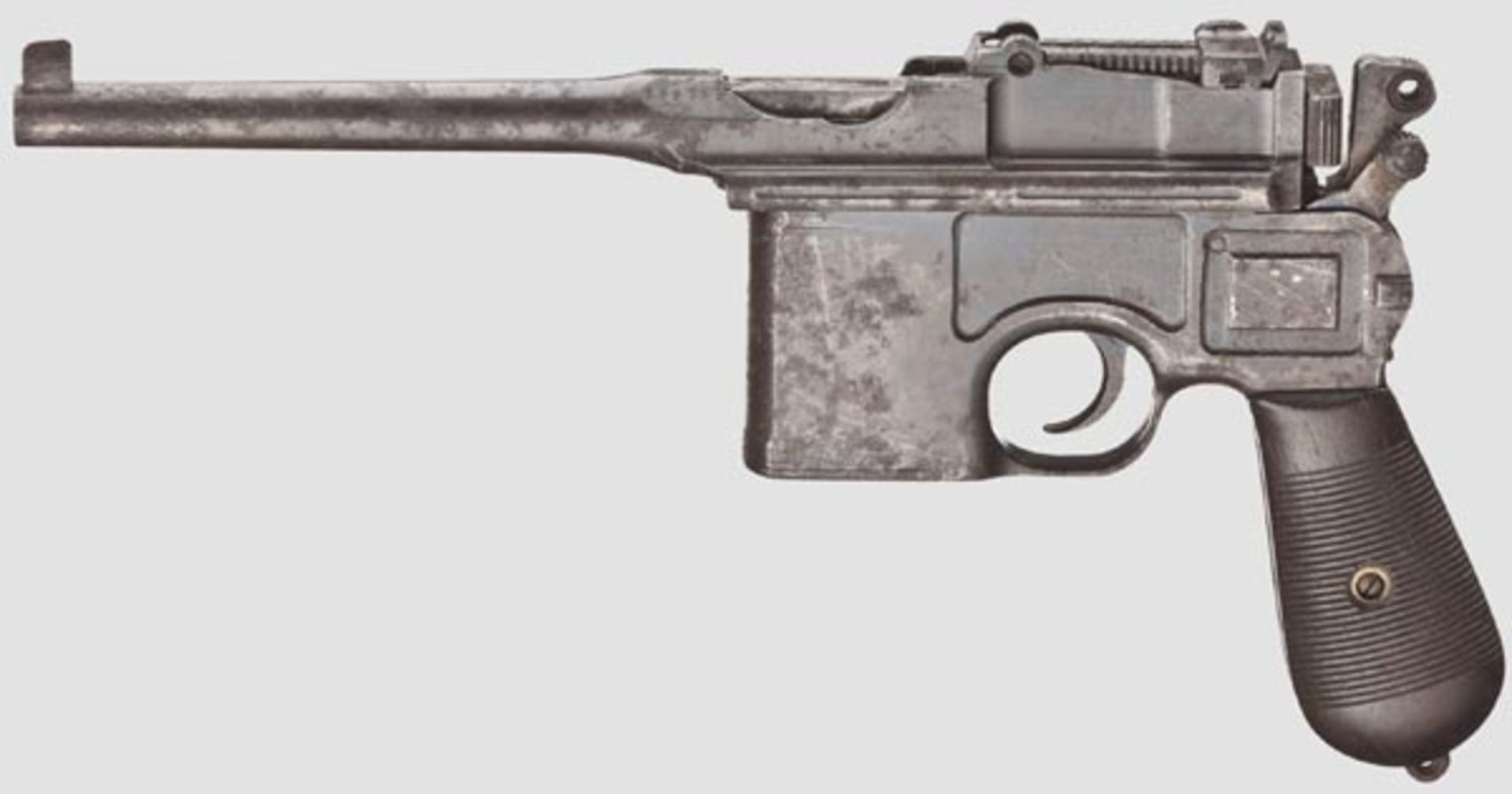 Mauser C 96 "Wartime Commercial", mit kaiserlicher Abnahme und Kasten ...