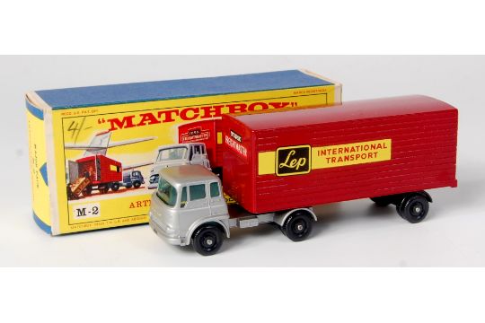 Matchbox, Major Pack M-2 articulated freight truck, Bedford tractor and ...