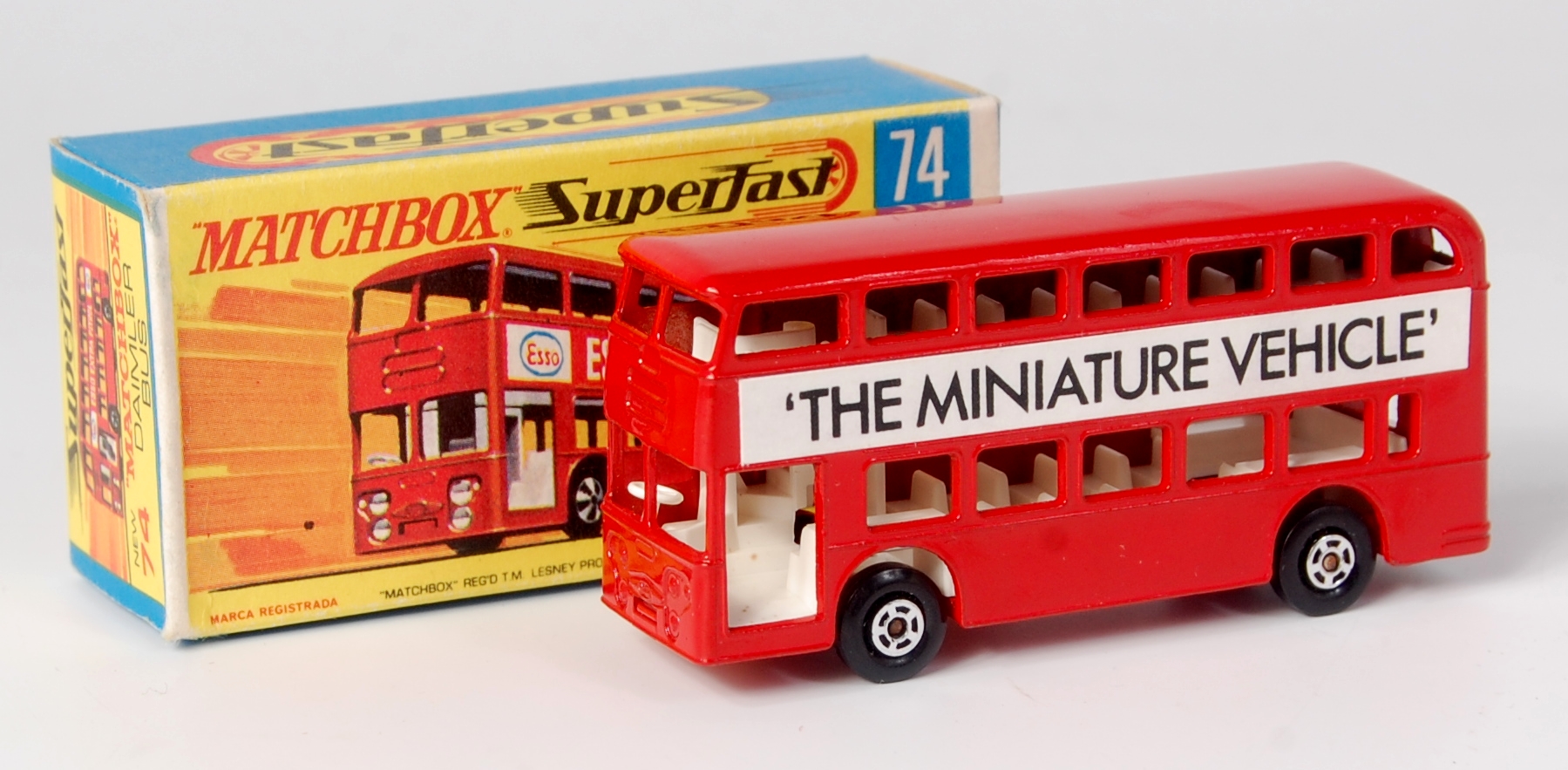 Matchbox Superfast, New 74, Daimler bus promotional NAMC The Miniature ...