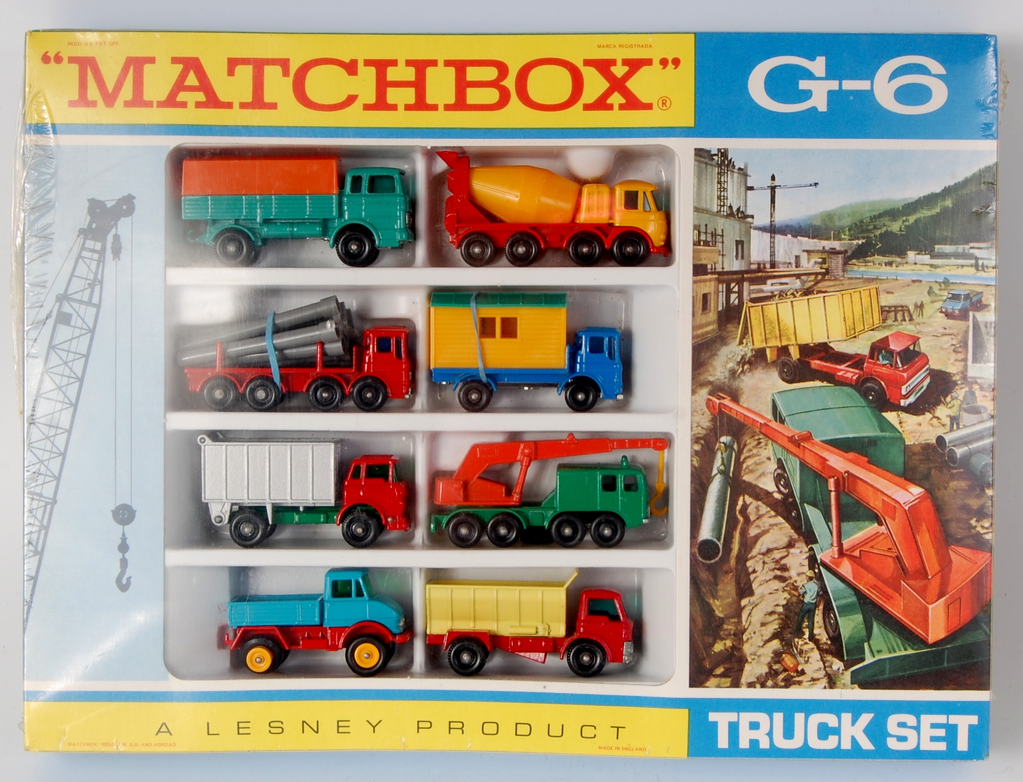 Matchbox, gift set G-6 truck set, 1-75 series from 1966, to include ...