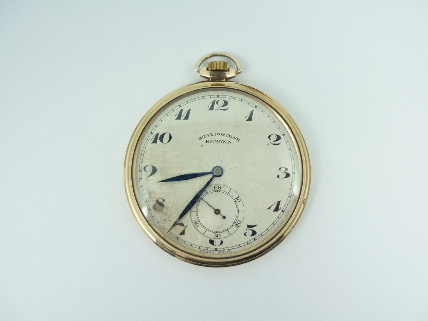 An early 20th Century 9ct gold cased Bravingtons Renown pocket watch ...
