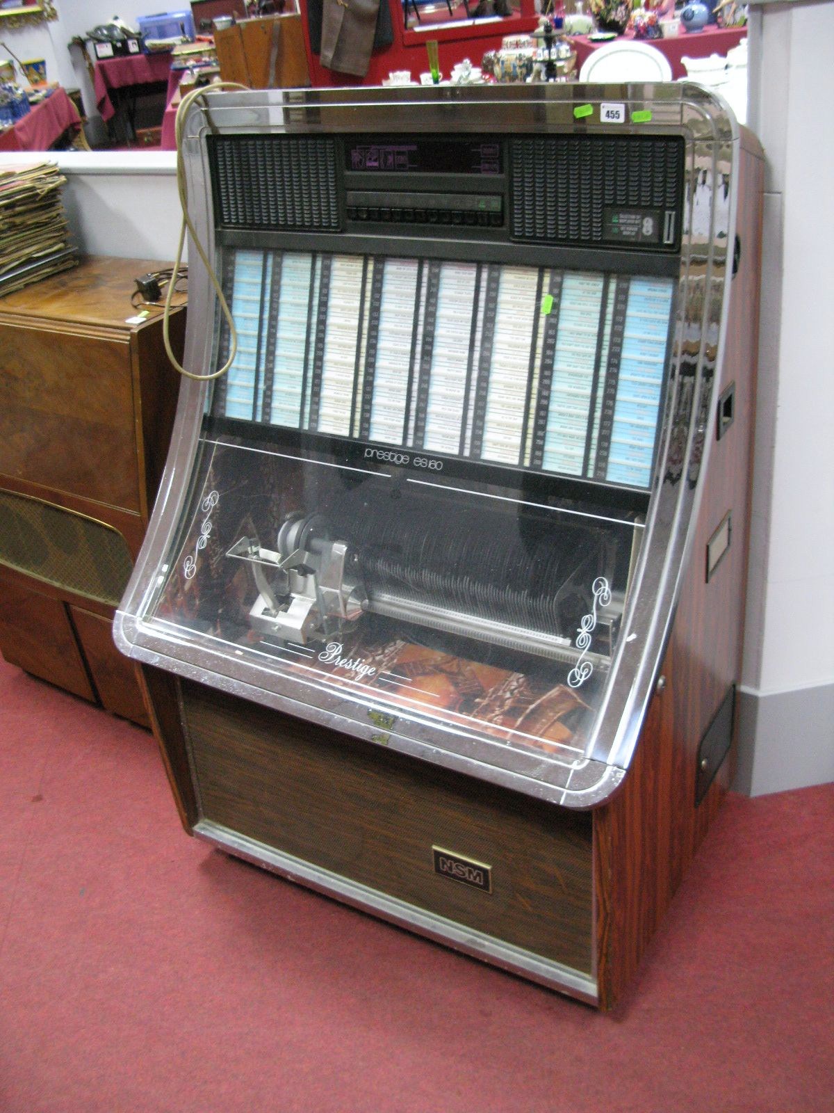A Circa 1978-80 NSM Prestige ES 160 Jukebox, fitted to hold eight 7inch ...