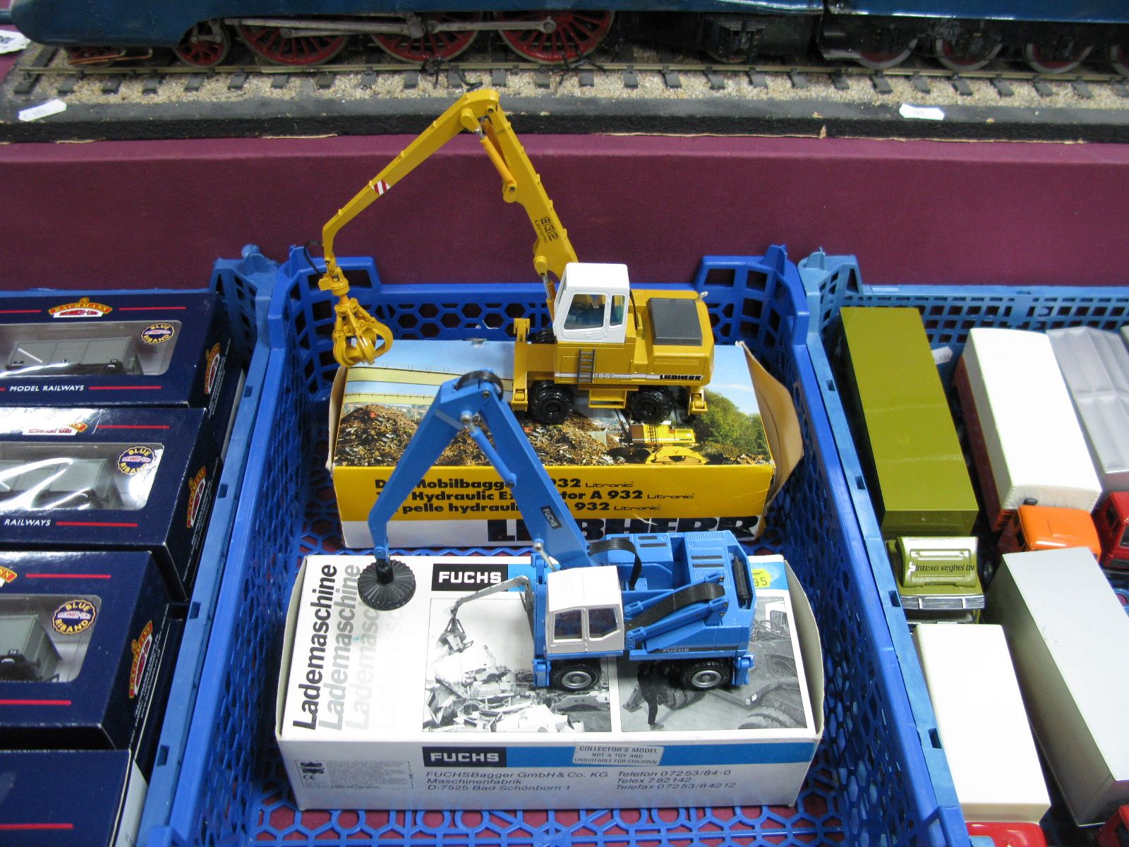 * Two Boxed Conrad 1:50th Scale Diecast Excavator Models. No. 2832 ...