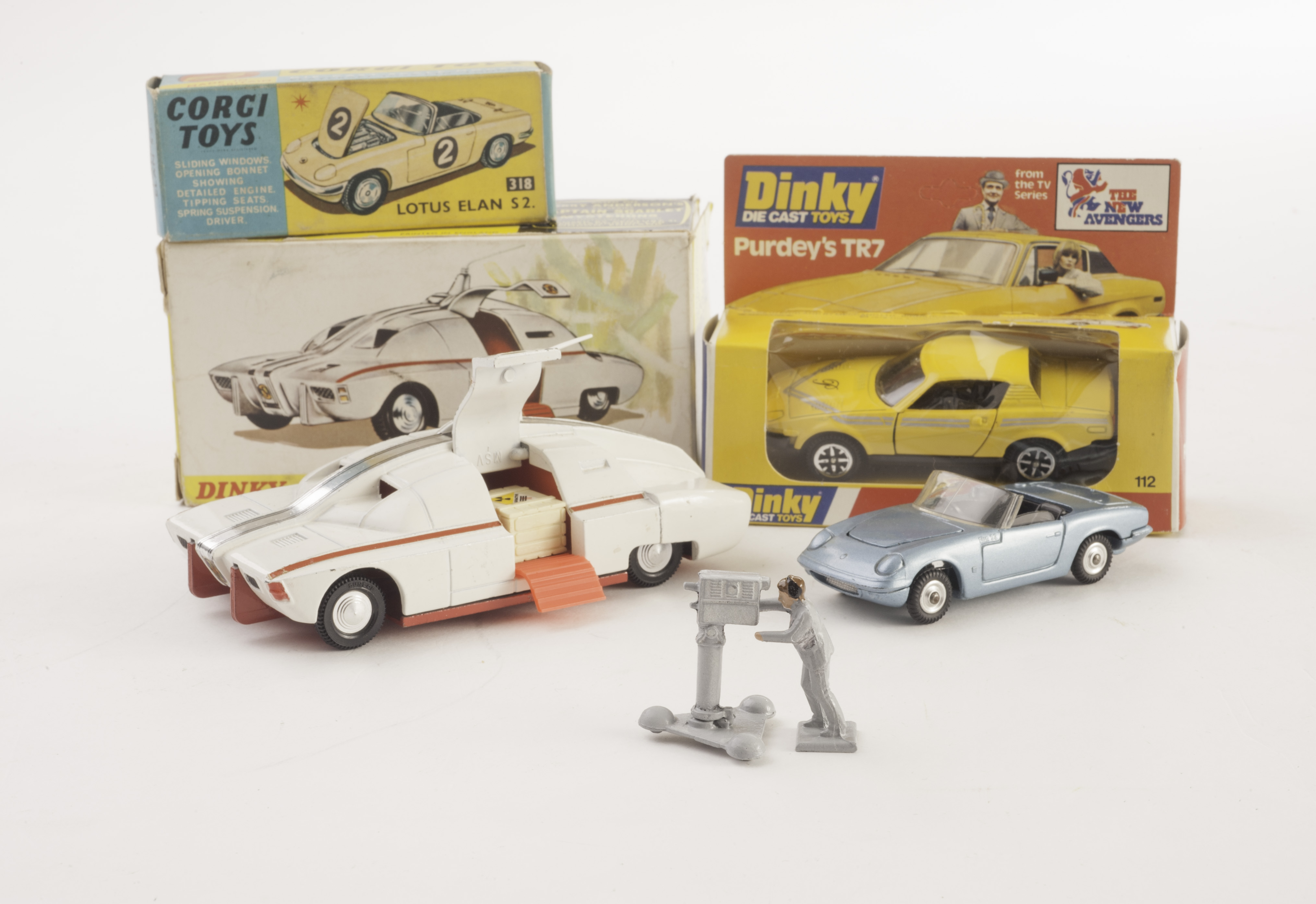 A Dinky Toys 105 Captain Scarlet Maximum Security Vehicle, 112 Purdey's ...