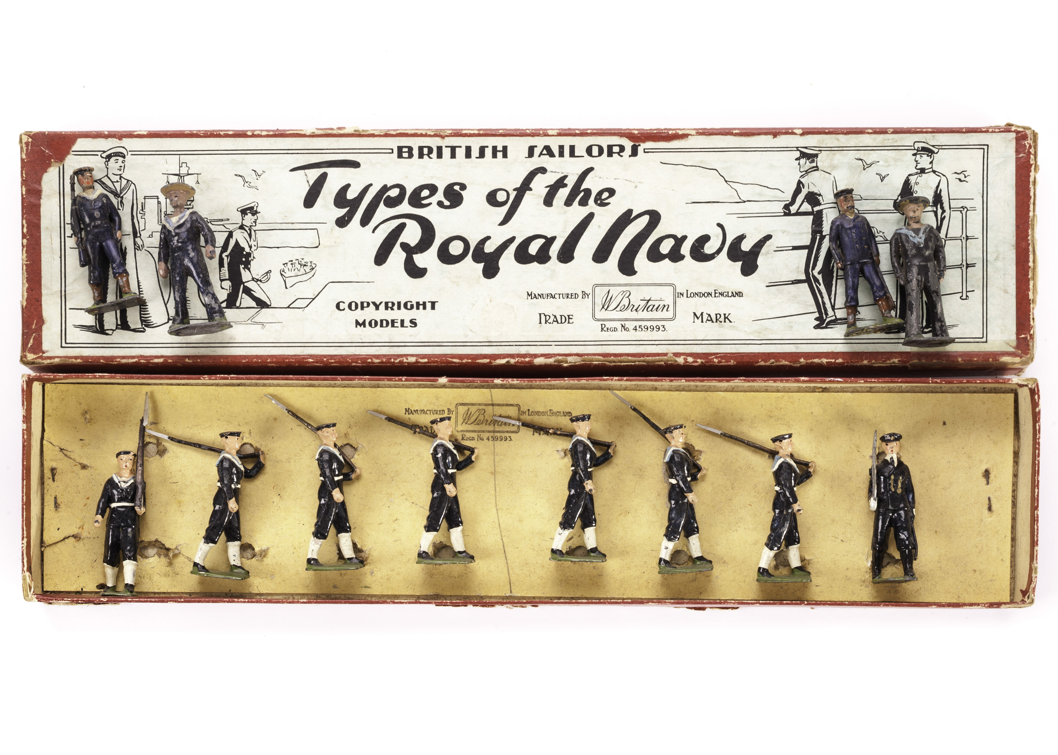 Britains figures of the Royal Navy, set 2080 Royal Navy at slope in ...