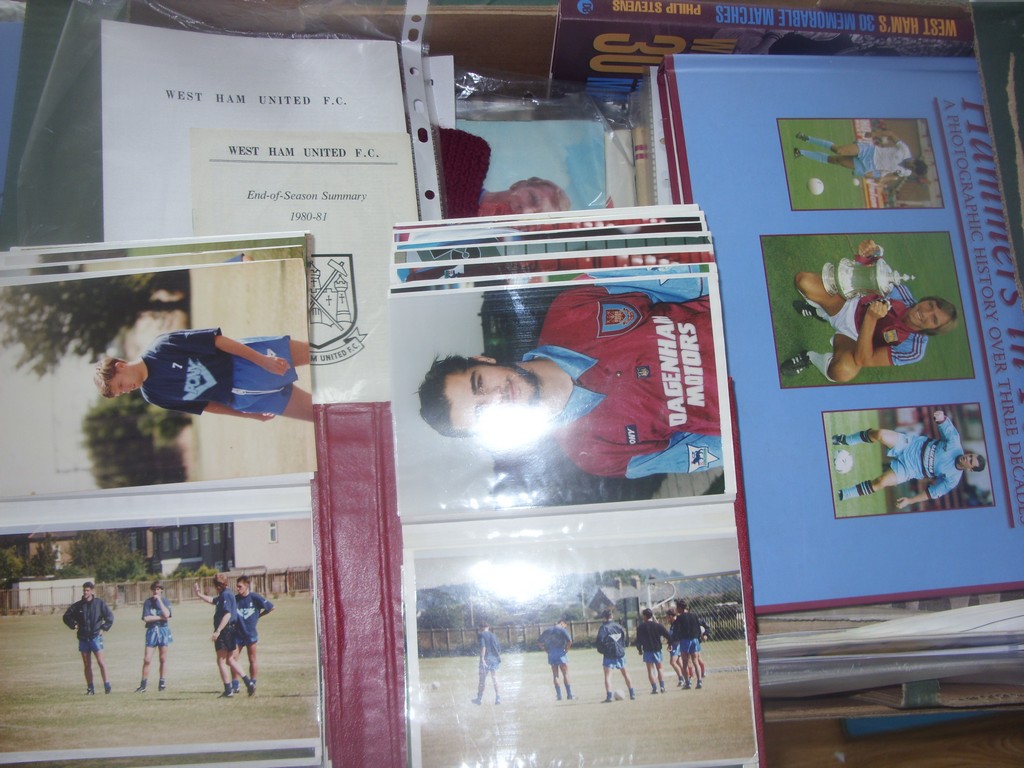 West Ham Football Memorabilia Box: Must view including 3 Breedon Books ...