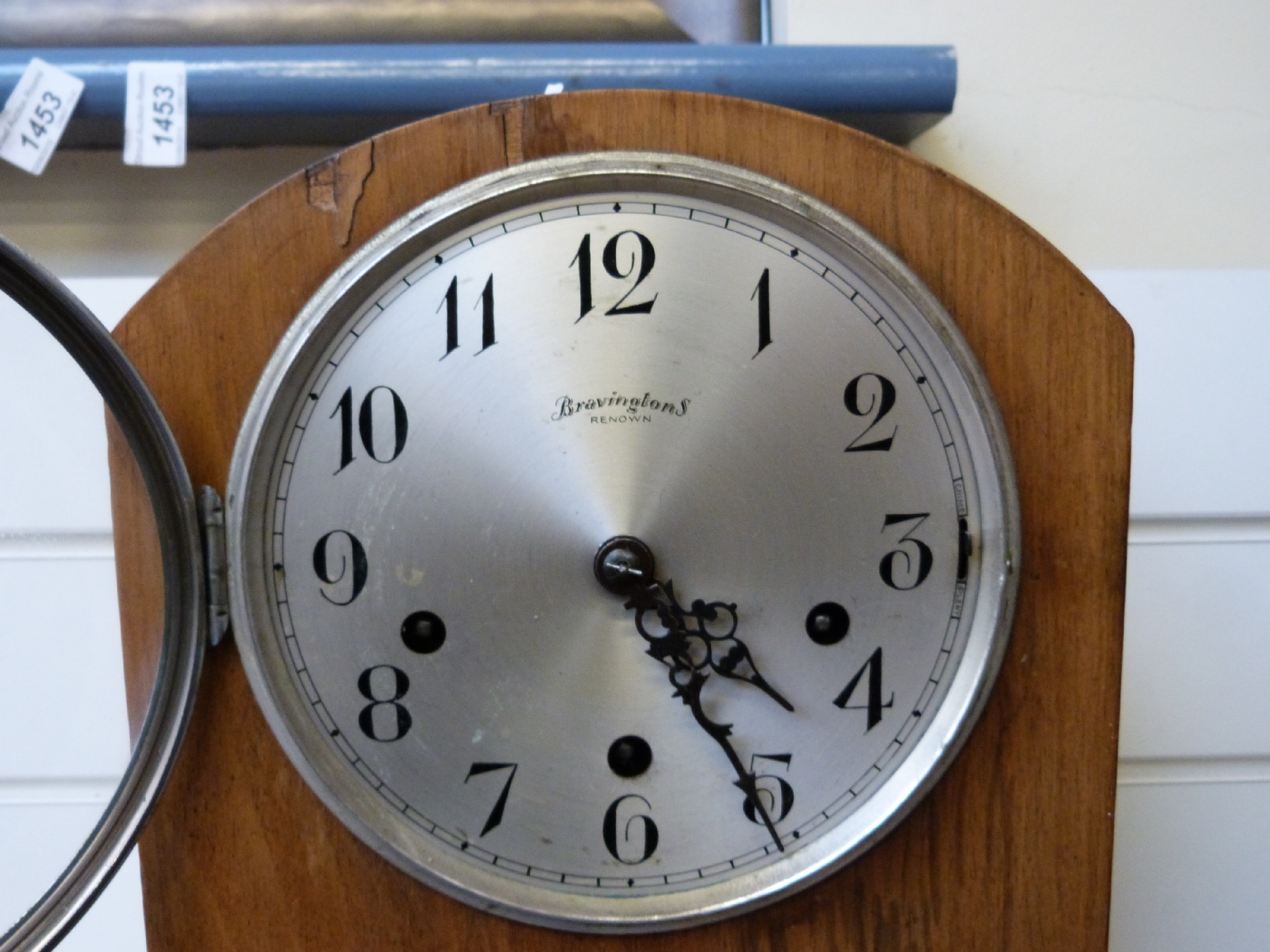 A Bravington's Ltd walnut cased Westminster chime grandmother clock