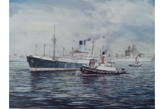 After Robert G Lloyd (20th century Marine Artist, England) - A colour ...