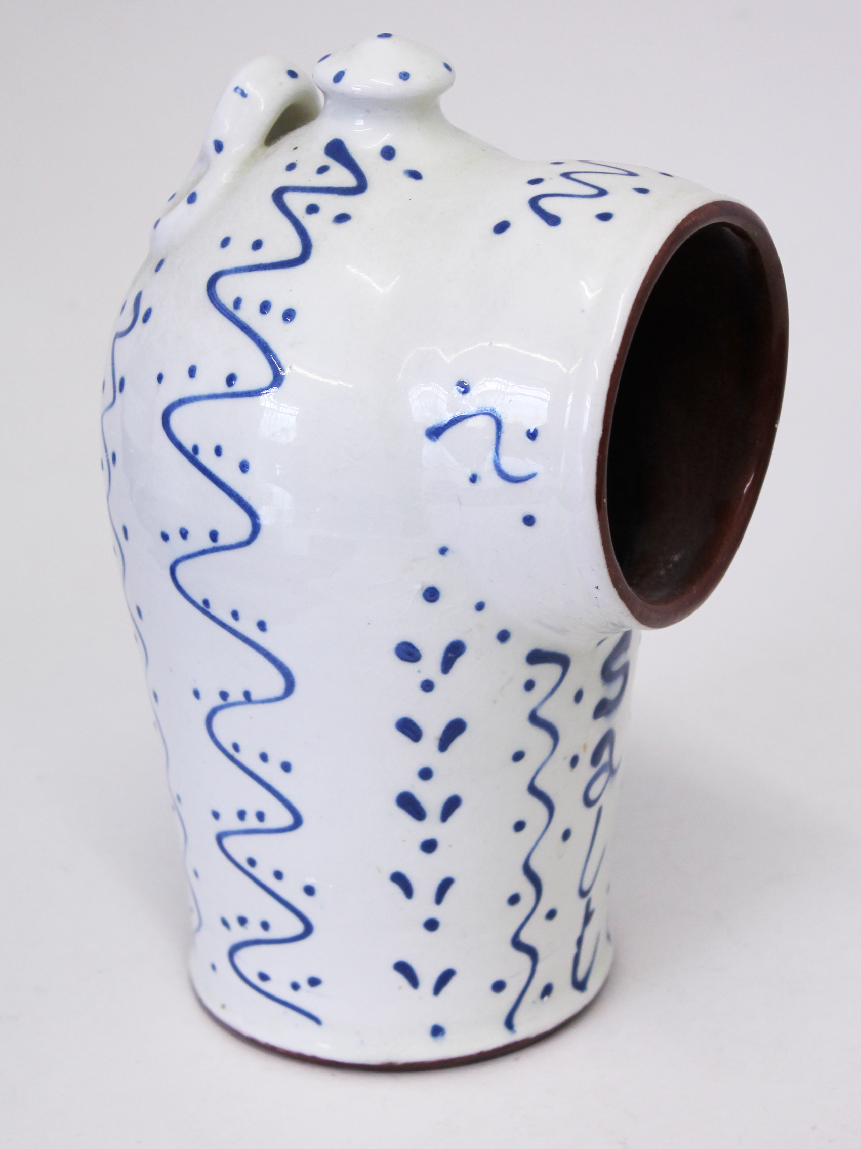 A Wetheriggs Schofield Penrith Pottery salt pig. H25cm. Condition ...
