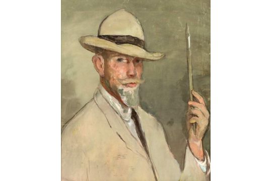 Maurice Góth (1873-1944), 'Zelfportret', niet gesigneerd, doek, afm. 60 ...
