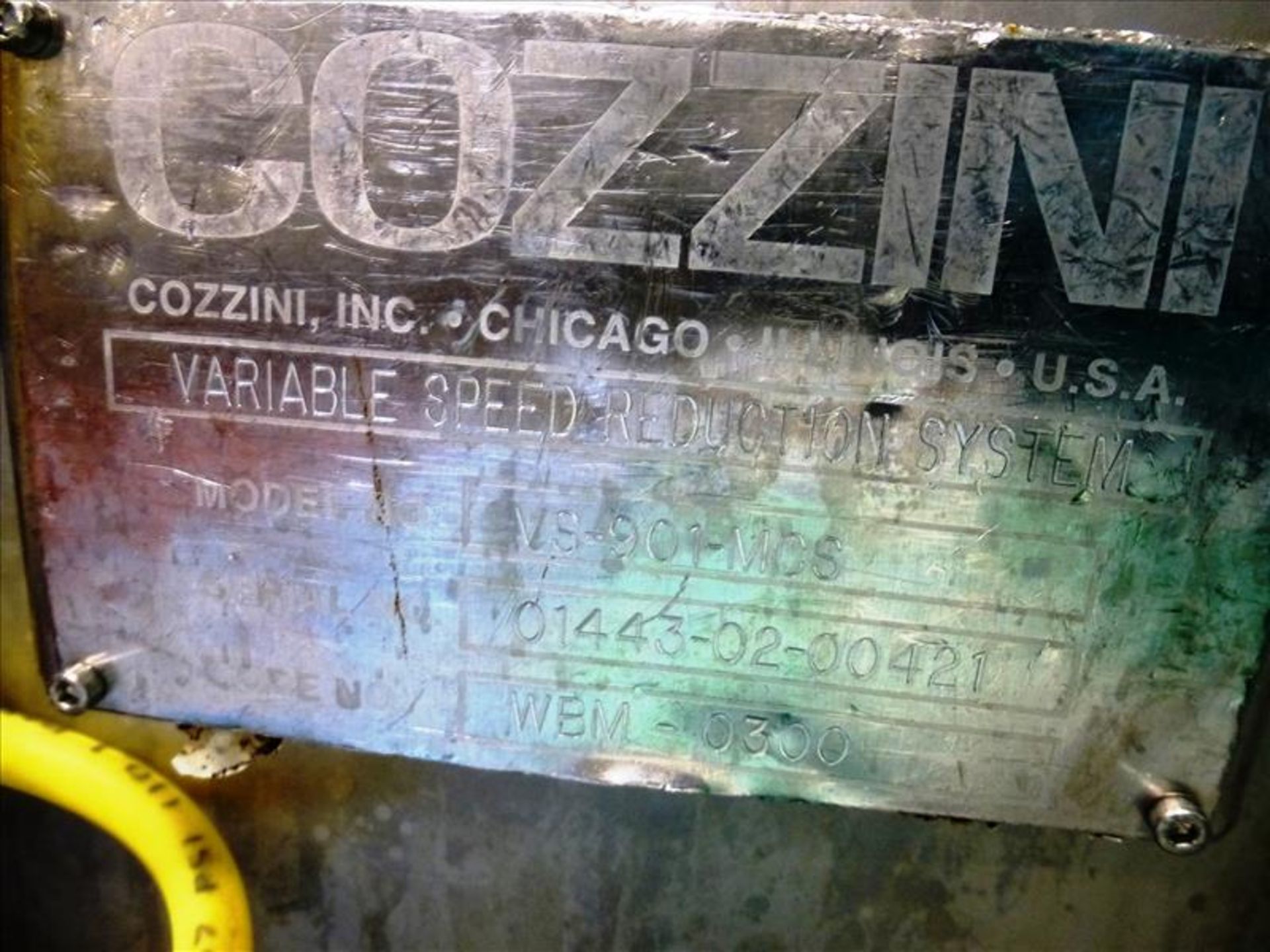 (Formulation) Cozzini s/s emulsifier model VS-901-MCS ser. no. 01443-02 ...