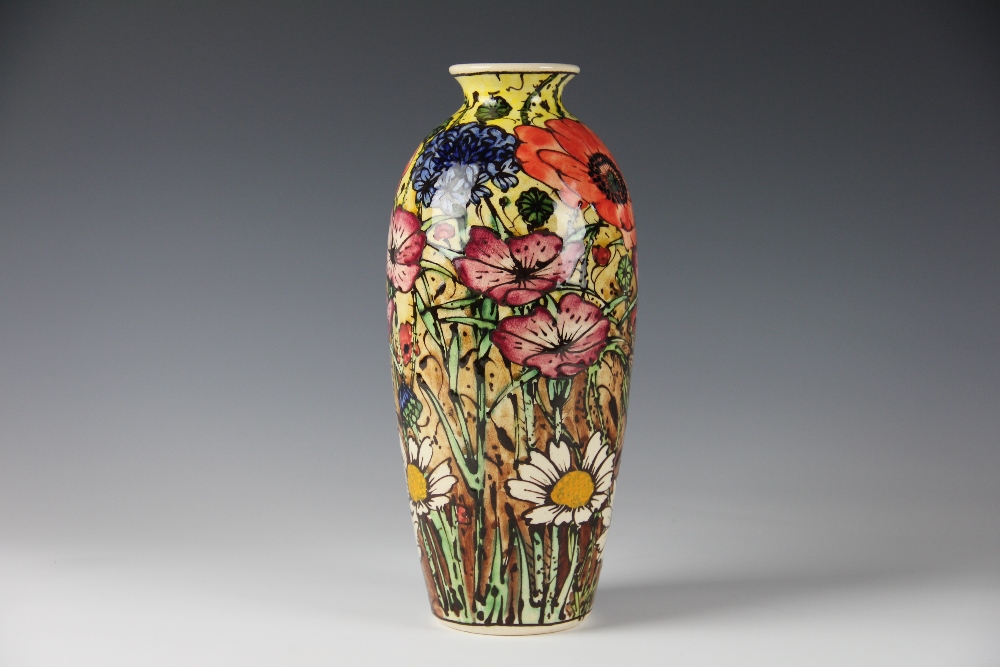 A Jonathan Cox art pottery vase, 'Farmers Nightmare' pattern, decorated ...