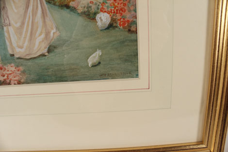 William F. Ashburner (fl.1900-1932), An elegant young lady in a country ...