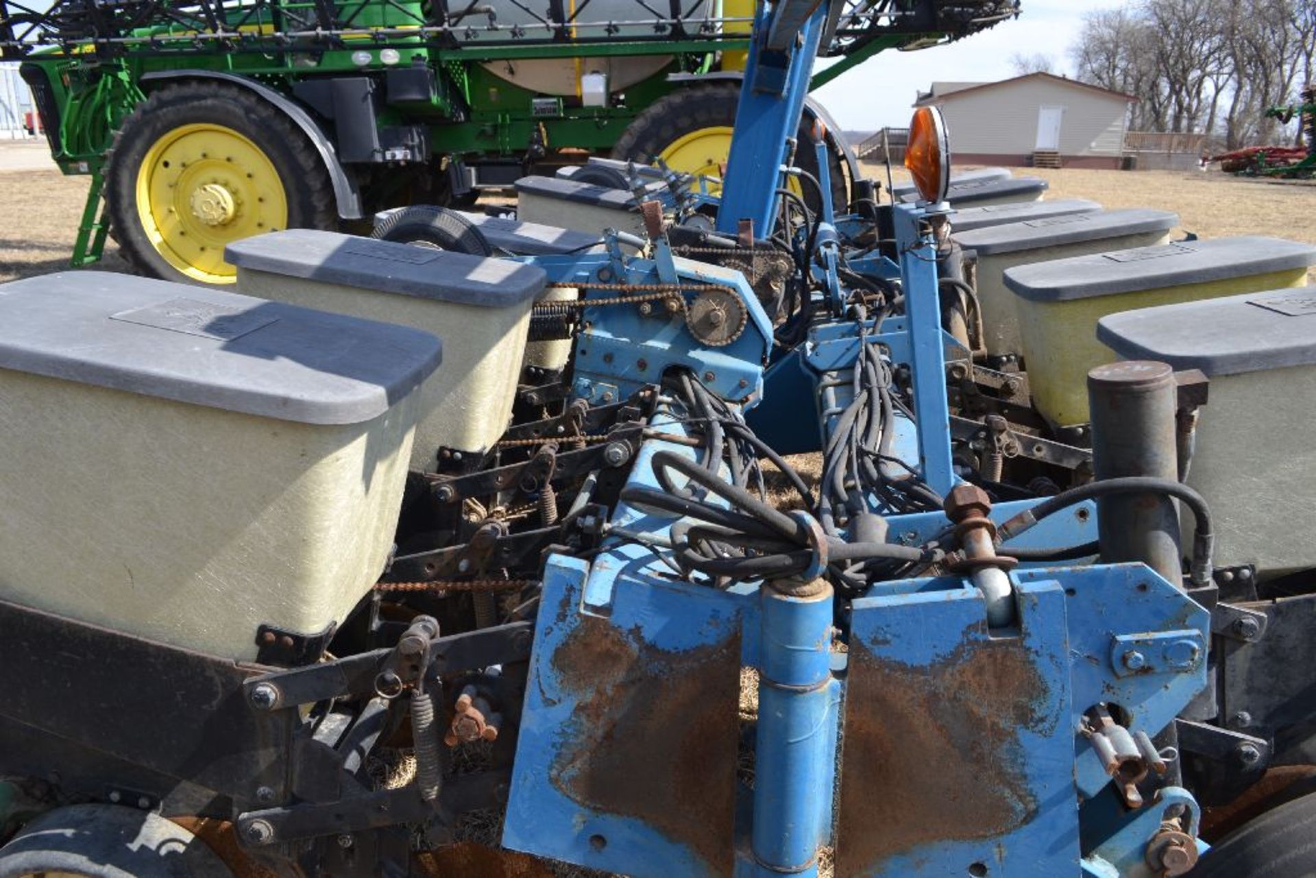 Kinze 2200 Planter, triple fold, 12-row, 30â?,? , corn meters and brush ...