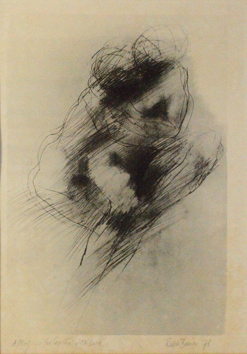 RALPH BROWN; an artist proof lithograph "For Pegatty With Love", signed ...