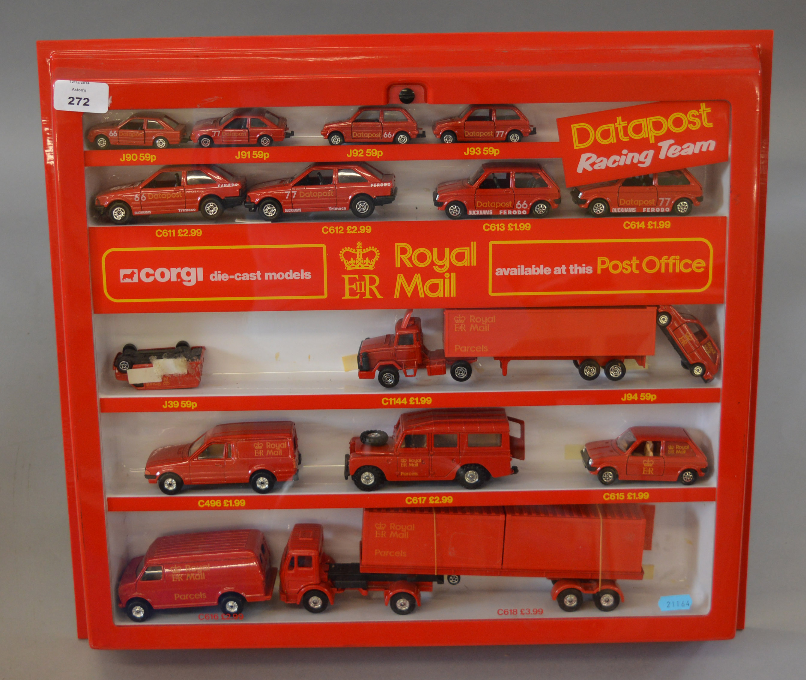 Corgi Royal Mail Datapost Counter Display Set - shop counter plastic ...