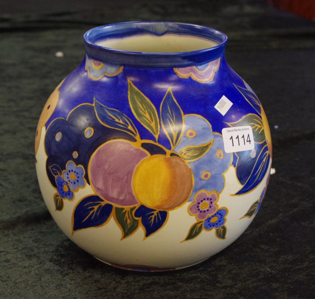 Large Carlton ware Handcraft vase 20 cm high