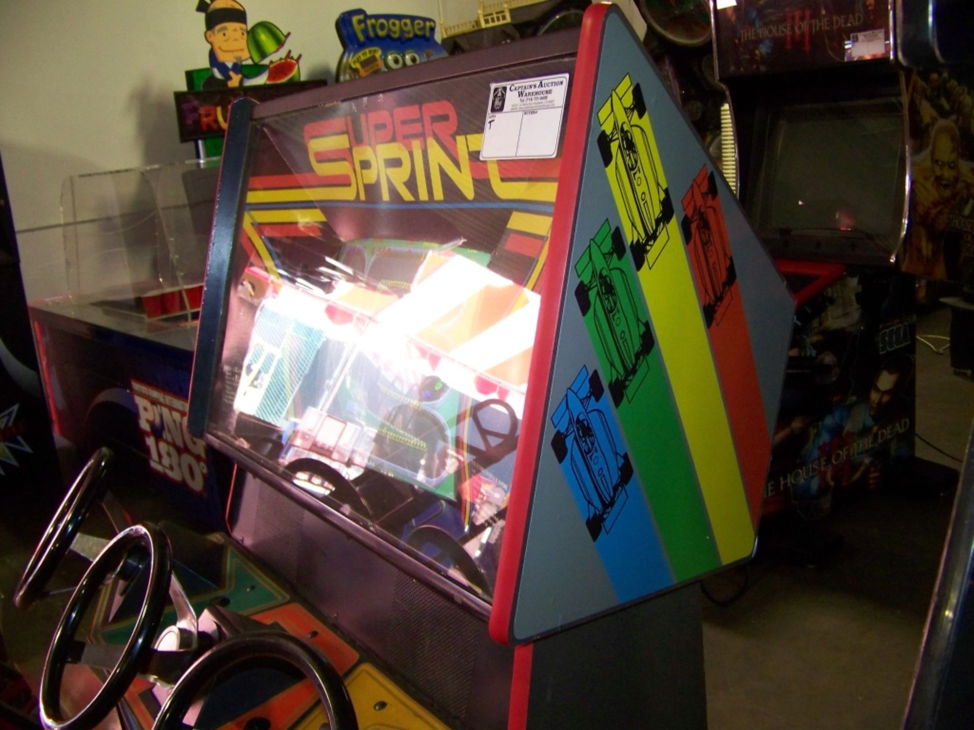 SUPER SPRINT 3 PLAYER ATARI CLASSIC ARCADE; Item is in used condition ...