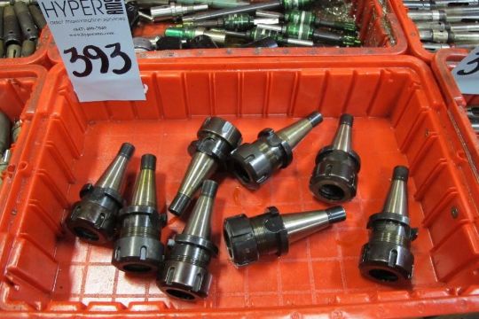 { Group of lots: 393,394,395,396,397 } (8) Cat 30 Taper Tool Holders