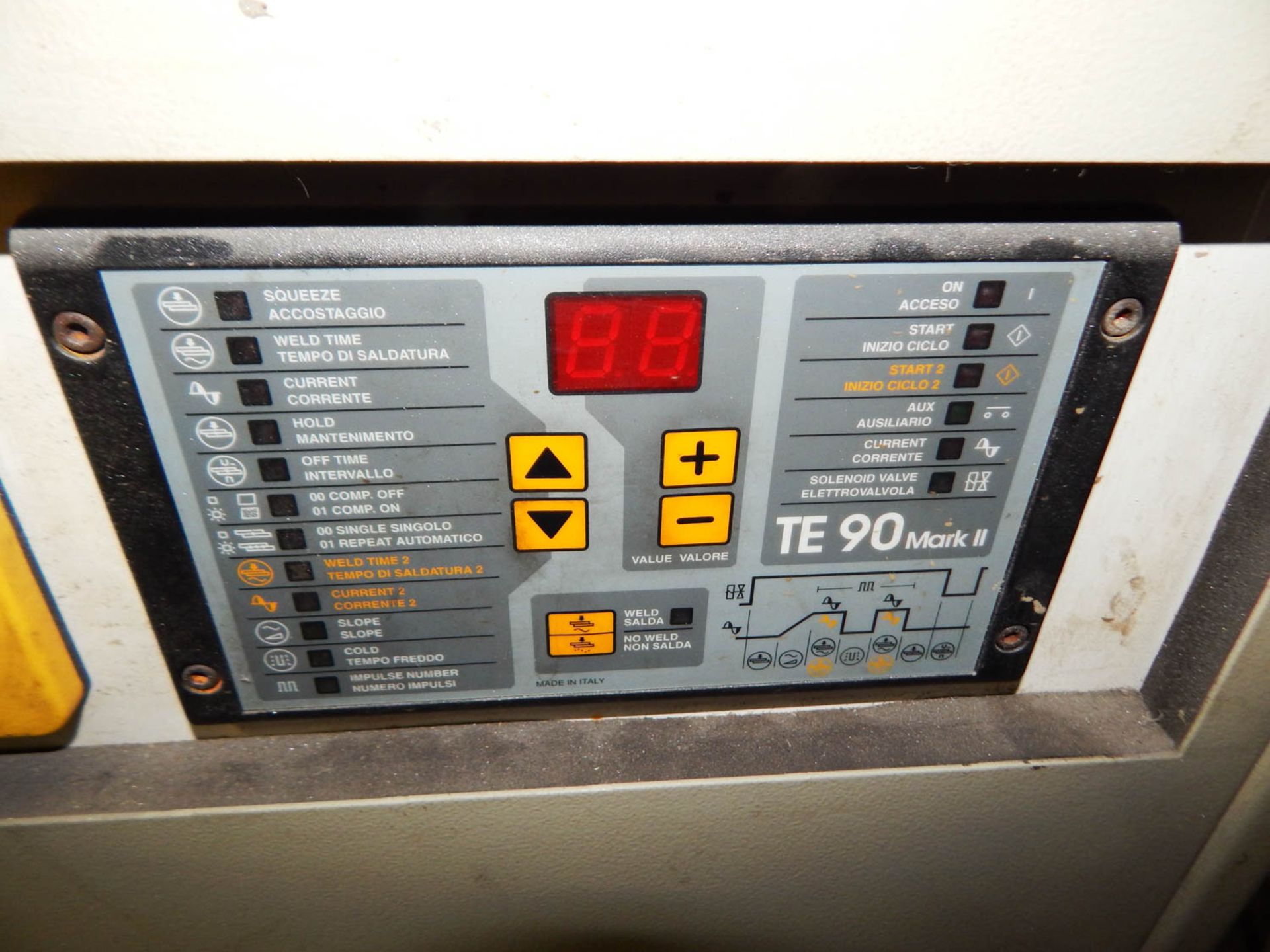 LORS / TECNA MACHINERY MDL. 4608NA 50-KVA ROCKER ARM TYPE SPOT WELDER ...