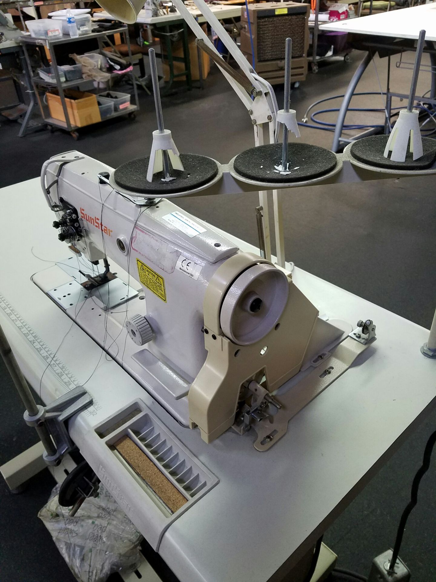 Sunstar Model KM-740BL Sewing Machine, High Speed, Twin Needle, Needle ...