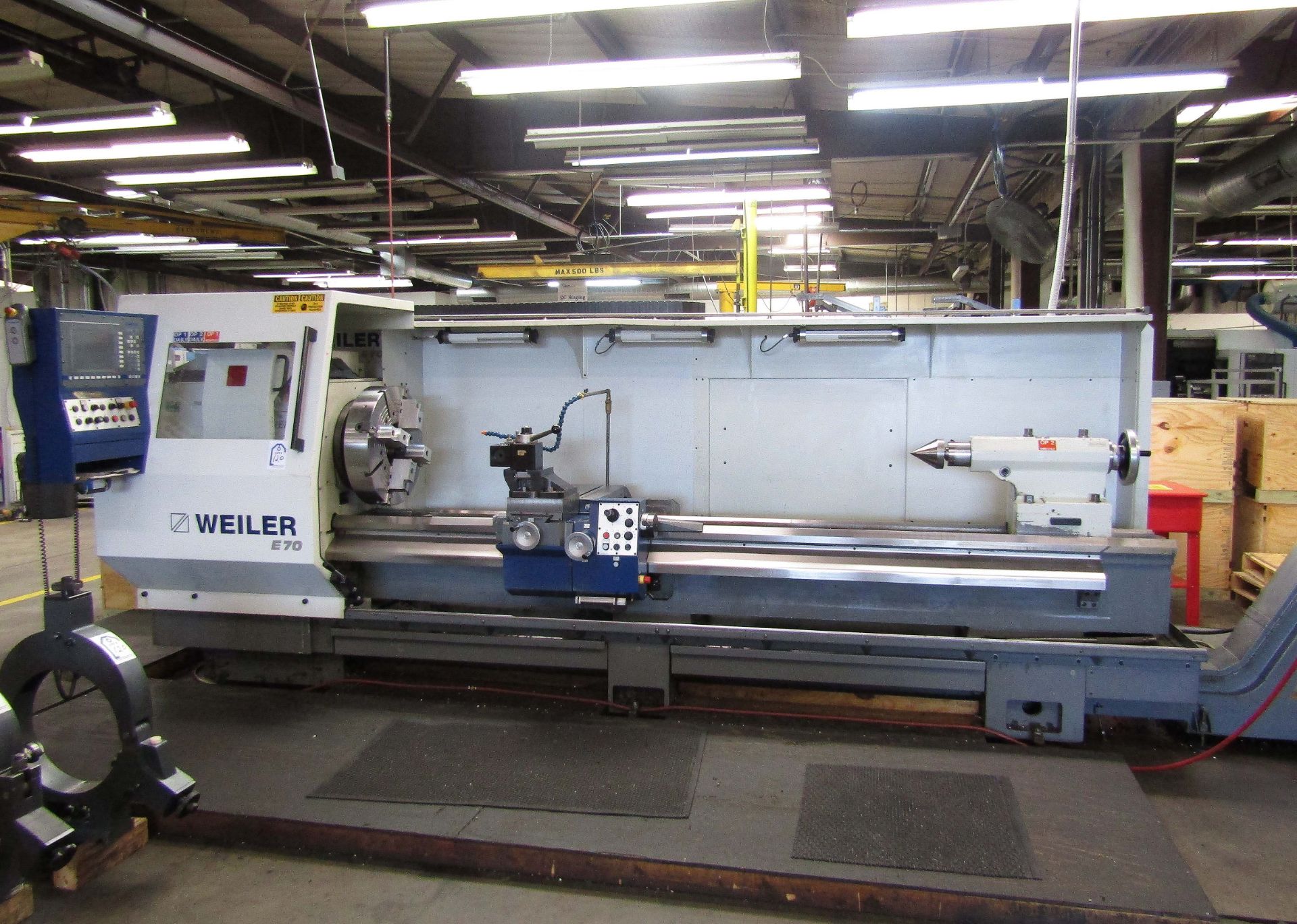 Weiler E70X3000 CNC Flat Bed Teach Lathe, Weiler Touch Screen Teach CNC ...