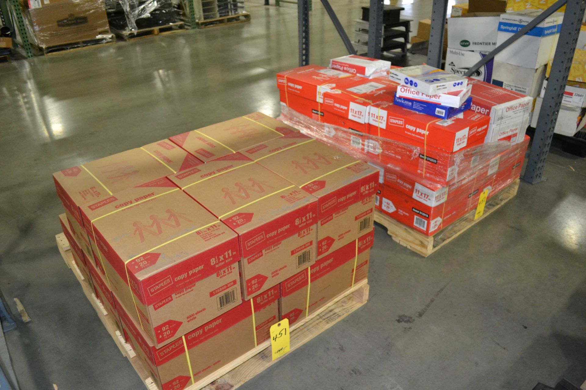LOT: Assorted Copy Paper on (2) Skids