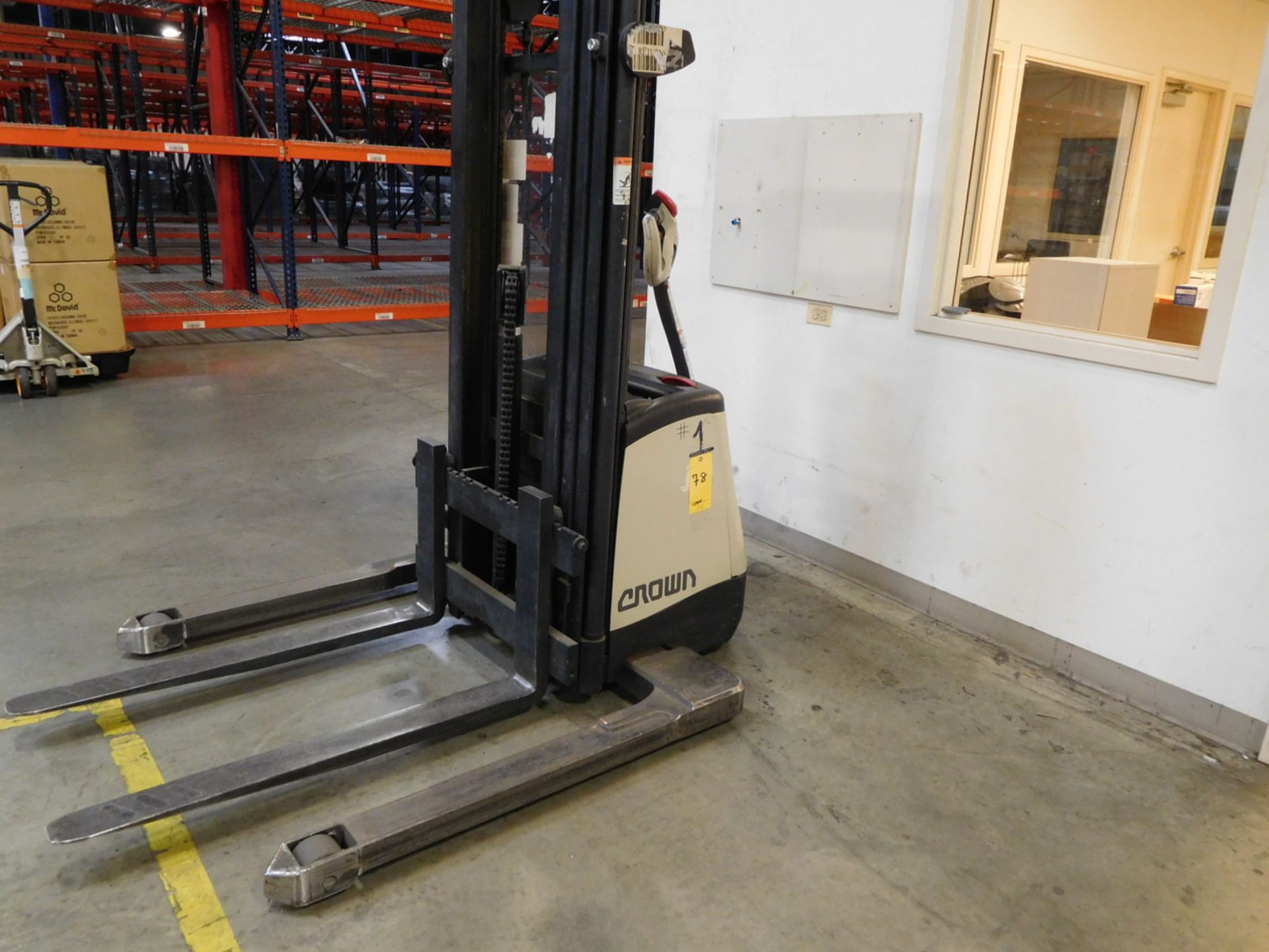 Crown 3000 lb. Electric Pallet Jack Model SX3000-30, S/N 5A512756, 42 ...
