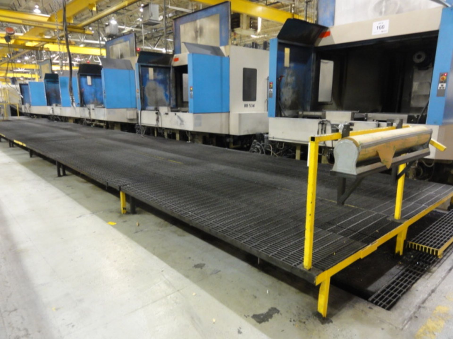 Approx. 92" x 10' Operators Platform w/ Metal Grated Decking, Anti Skid ...