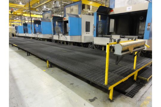 Approx. 92" x 10' Operators Platform w/ Metal Grated Decking, Anti Skid ...