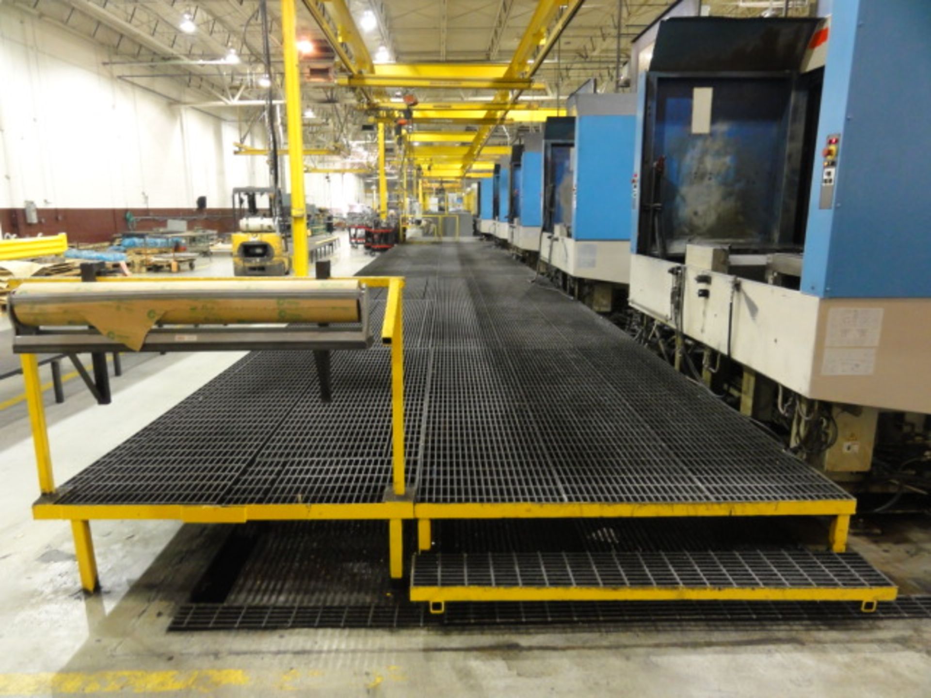 Approx. 92" x 10' Operators Platform w/ Metal Grated Decking, Anti Skid ...
