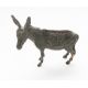 Late Victorian bronze pen wipe modelled as a donkey, the back inset ...