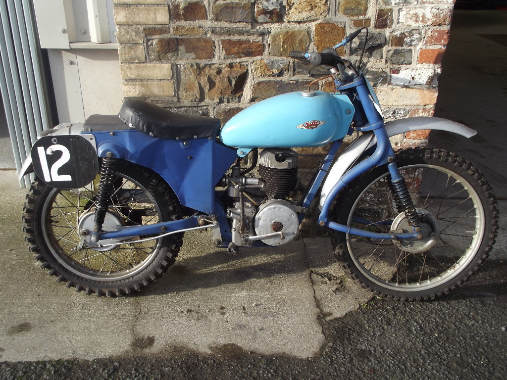 A circa 1952 DMW 197cc scrambler, blue. Dawson's Motorcycles of ...