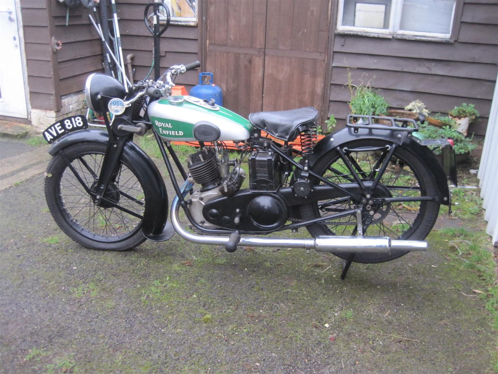 1935 250cc Royal Enfield Model B Reg. No. AVE 818 Frame No. 1980 Engine ...