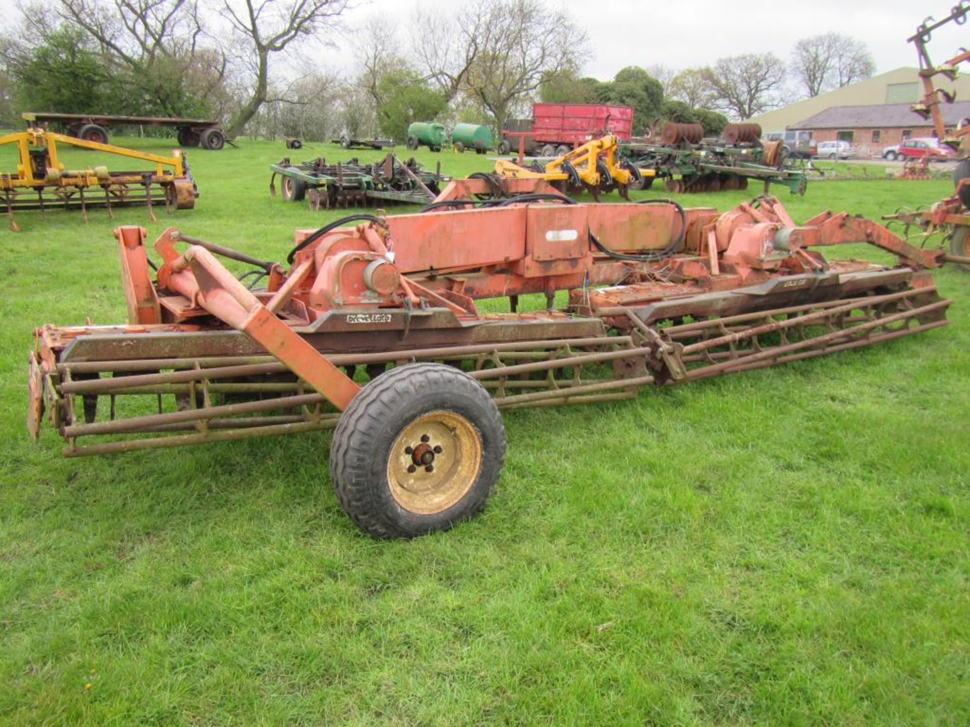 1998 Maschio 6m power harrow c/w end tow kit & wheel eradicators Serial ...